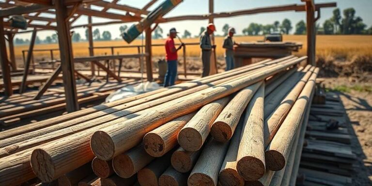 Uso de polines en construcción rural: Ventajas y aplicaciones en ...